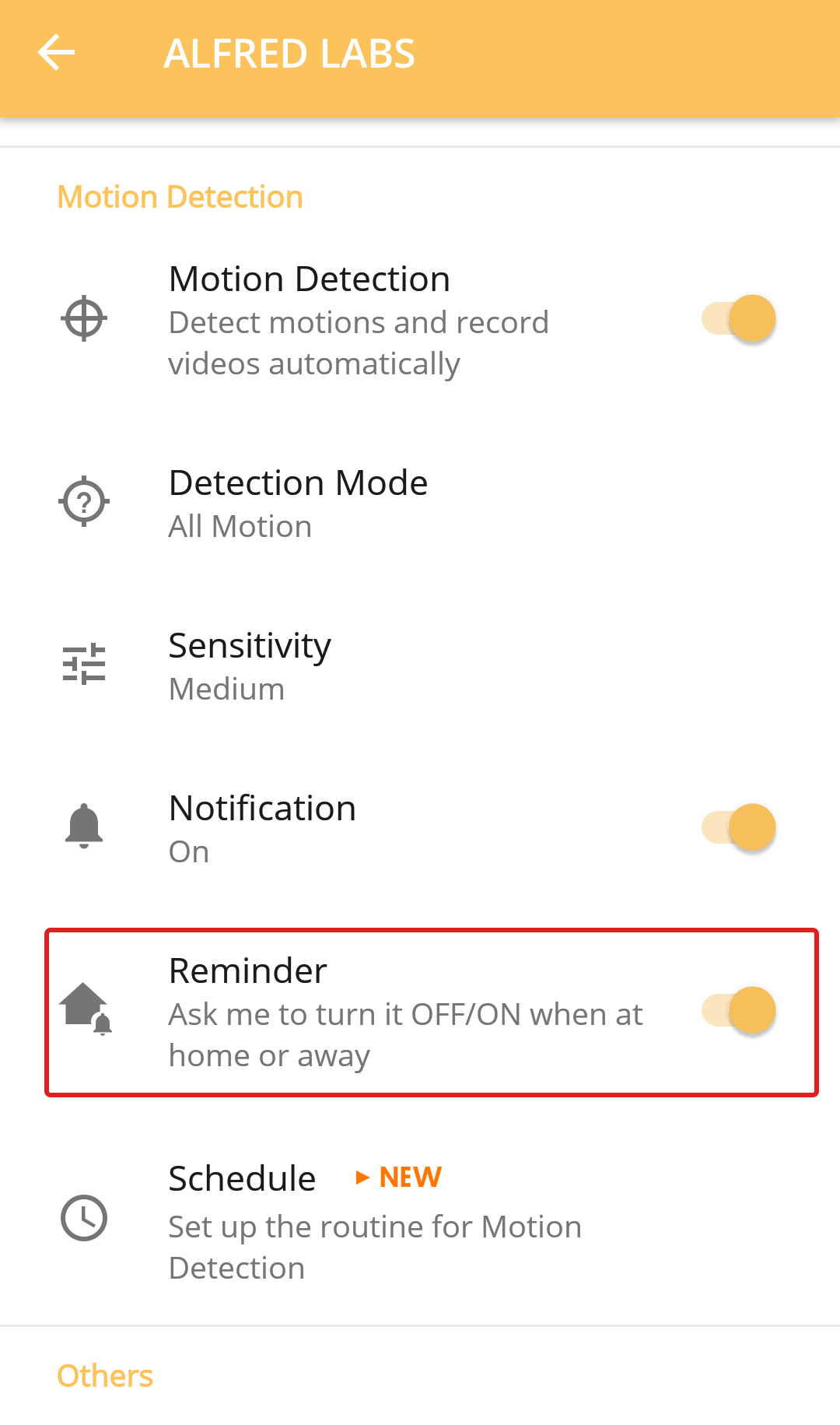 Reminder – AlfredCamera Help Center