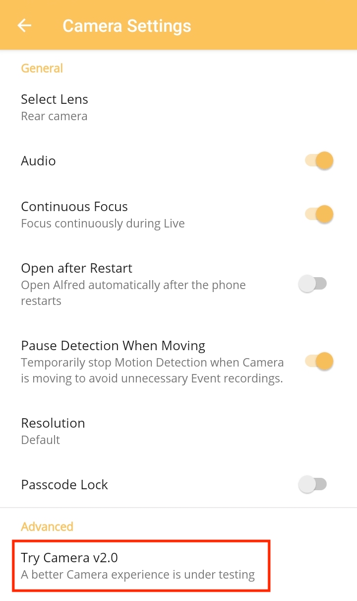 HD Viewing/Recording – AlfredCamera Help Center